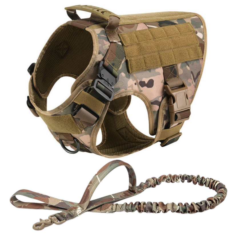 NEW Upgraded Heavy-Duty Tactical No-Pull Team K9™ Dog Harness With Fro